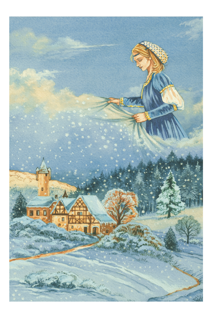 Grußkarte Winter/Weihnachten - Frau Holle - Sonah-Verlag